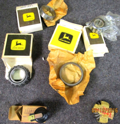 box lot of vintage John Deere Tractor Parts in original boxes bearings ...