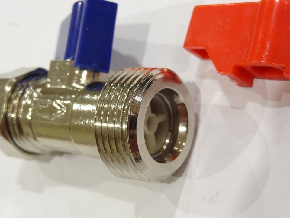 Washing Machine Isolation Valve / Tap With Check Valve 15mm x 3/4" BSP ...