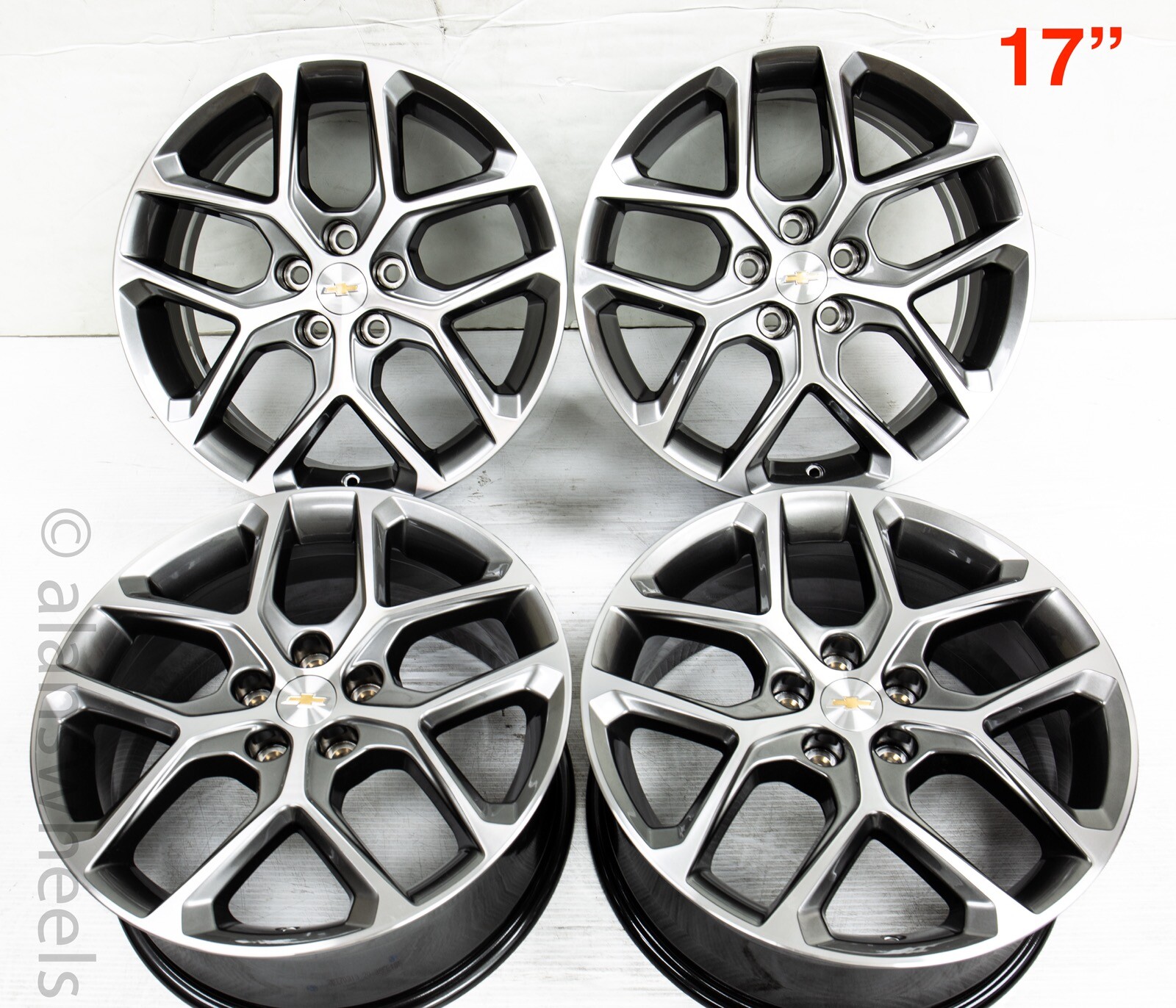 4 New Chevy Cruze Sonic Trax Bolt Volt 17 Grey Mach Factory OEM Wheels ...