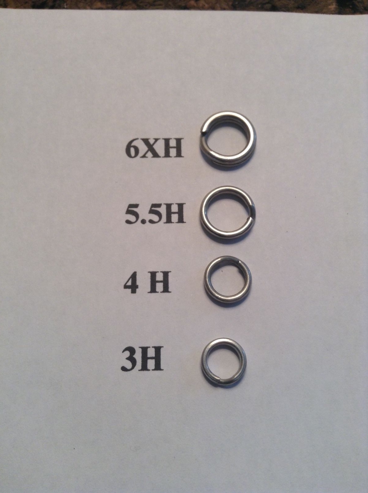 Stainless Steel Split Rings ROSCO Heavy Duty Terminal Tackle 6XH, 5.5H ...