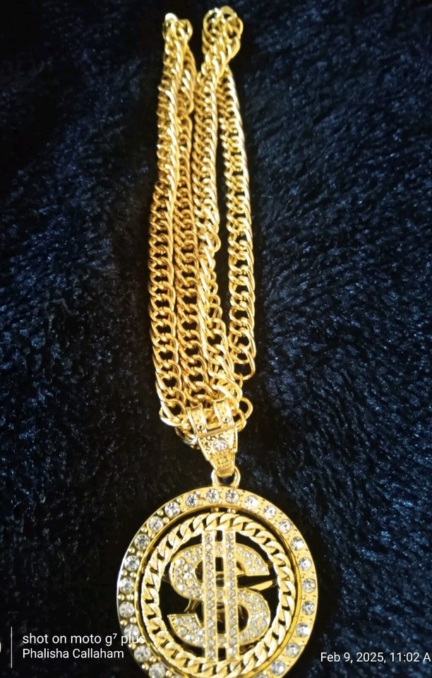 Money Chain, Gold Chain For Men, Dollar Sign Necklaces. Rapper Chain ...