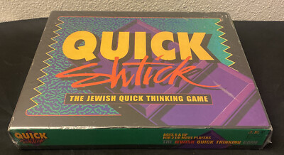 Quick Shtick Board Game The Jewish Quick Thinking Game Complete Set | eBay