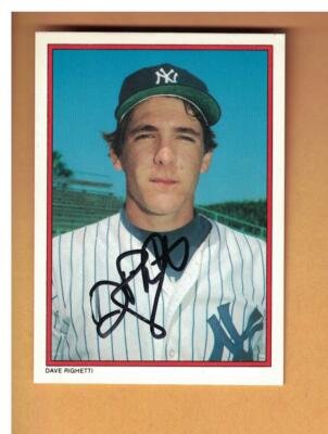 Dave Righetti AUTOGRAPHED 1984 TOPPS GLOSSY BASEBALL CARD SIGNED NEW ...