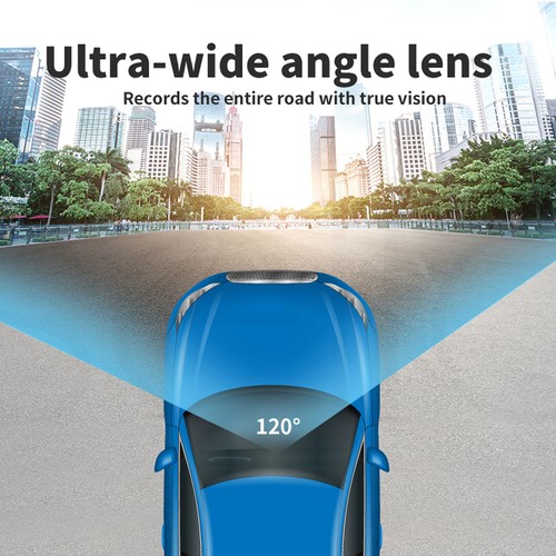 _3in LCD Car Dash Camera Cam Motion Detection 120° Wide Angle USB ...