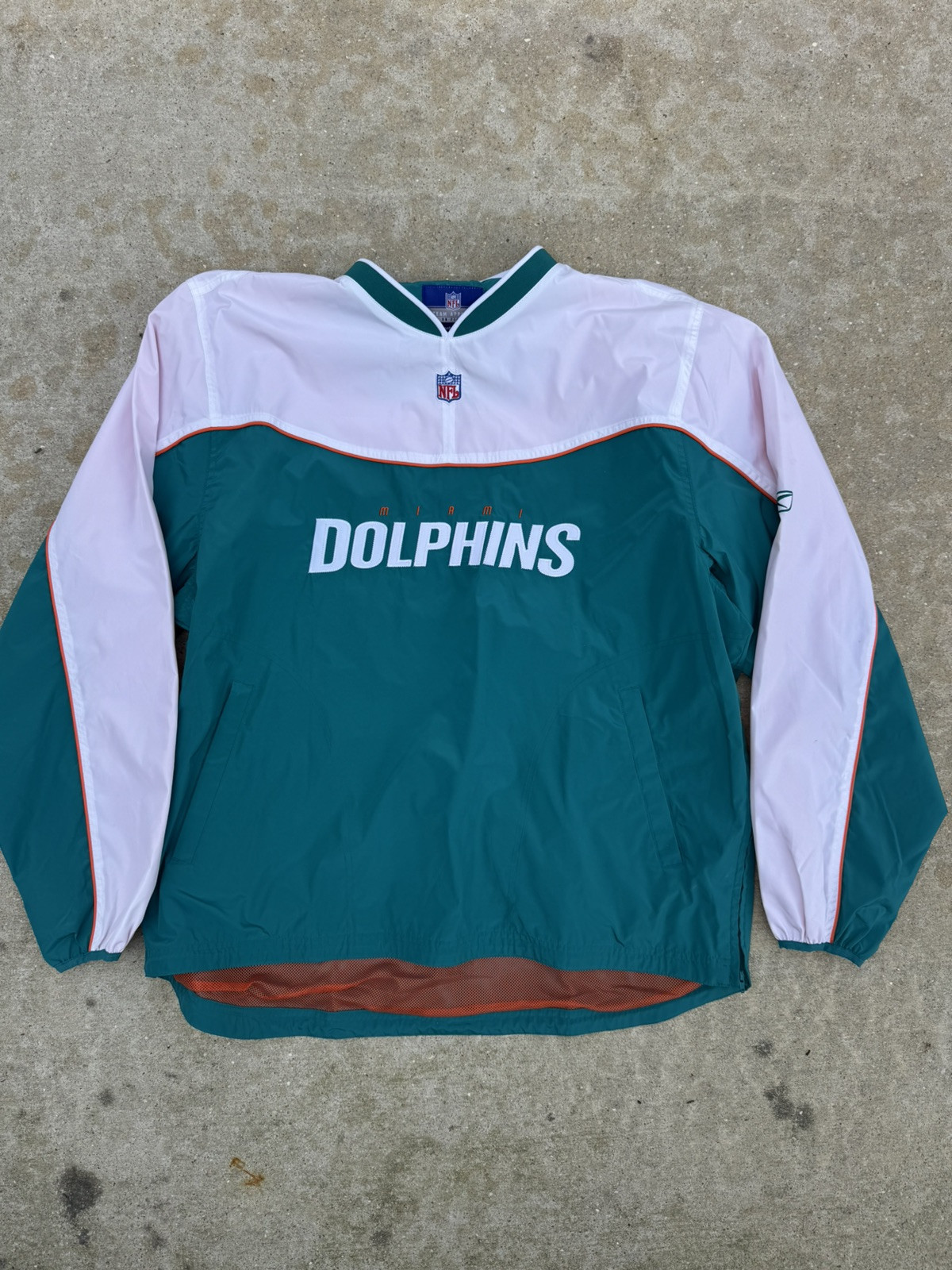 Vintage Reebok NFL Miami Dolphins Windbreaker XL - Gem