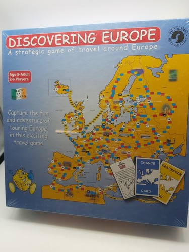 DISCOVERING EUROPE Board Game - Game of Travel (8+) NEW & SEALED (H11 ...