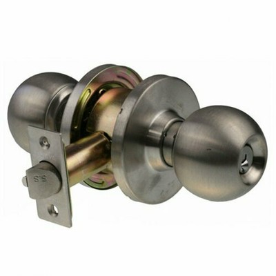 Brava Metro Glass Door Knob Set EA3011SS70 Fire Rated 70mm Backset SSS ...