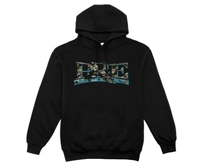 PRE Paper Route Empire Dolph Blue Camo Logo Black Hoodie Young Dolph | eBay