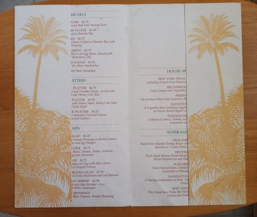 Vintage 20th Century Fox Studio THE COMMISSARY Lot Restaurant Menu | eBay