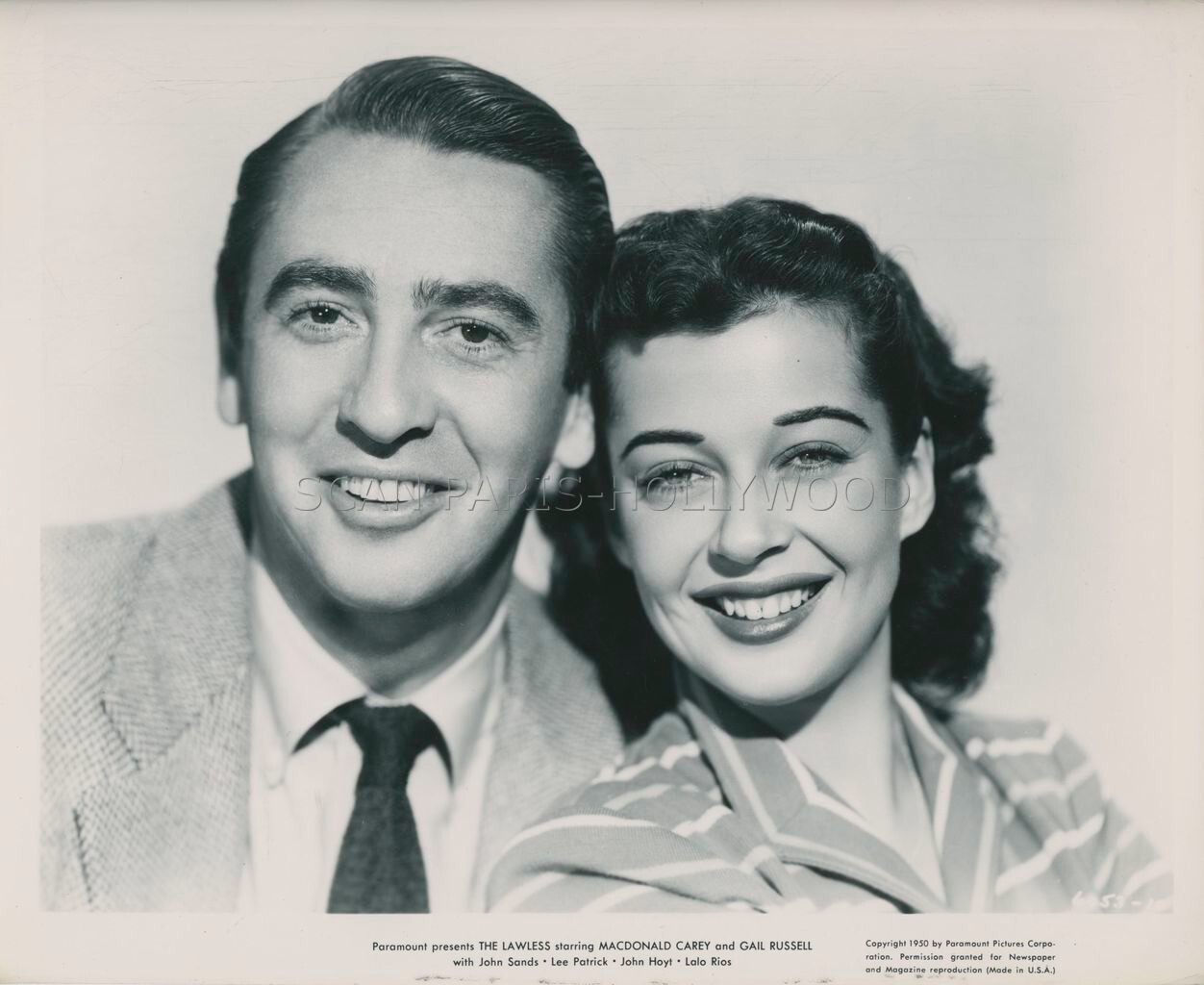 GAIL RUSSELL MacDONALD CAREY THE LAWLESS 1950 PHOTO ORIGINAL #5 | eBay