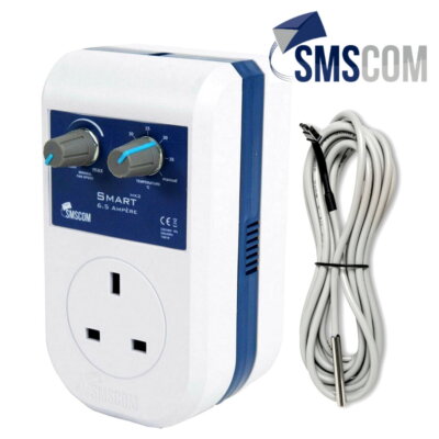 SMSCom MK2 Smart Single Fan 6.5 amp Speed & Tempreture Probe Controller Sensor | eBay UK