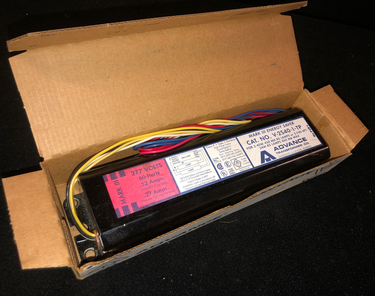 NEW ADVANCE RAPID START LIGHT BALLAST , V-2S40-TP | eBay