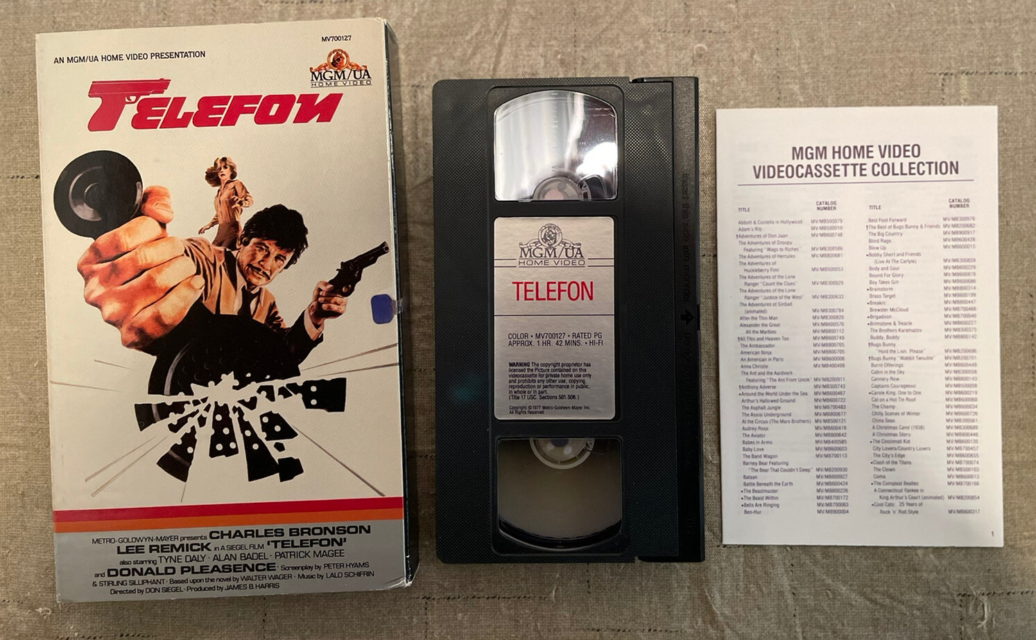 Telefon VHS Tape Movie Big Box 1977 MGM UA | eBay