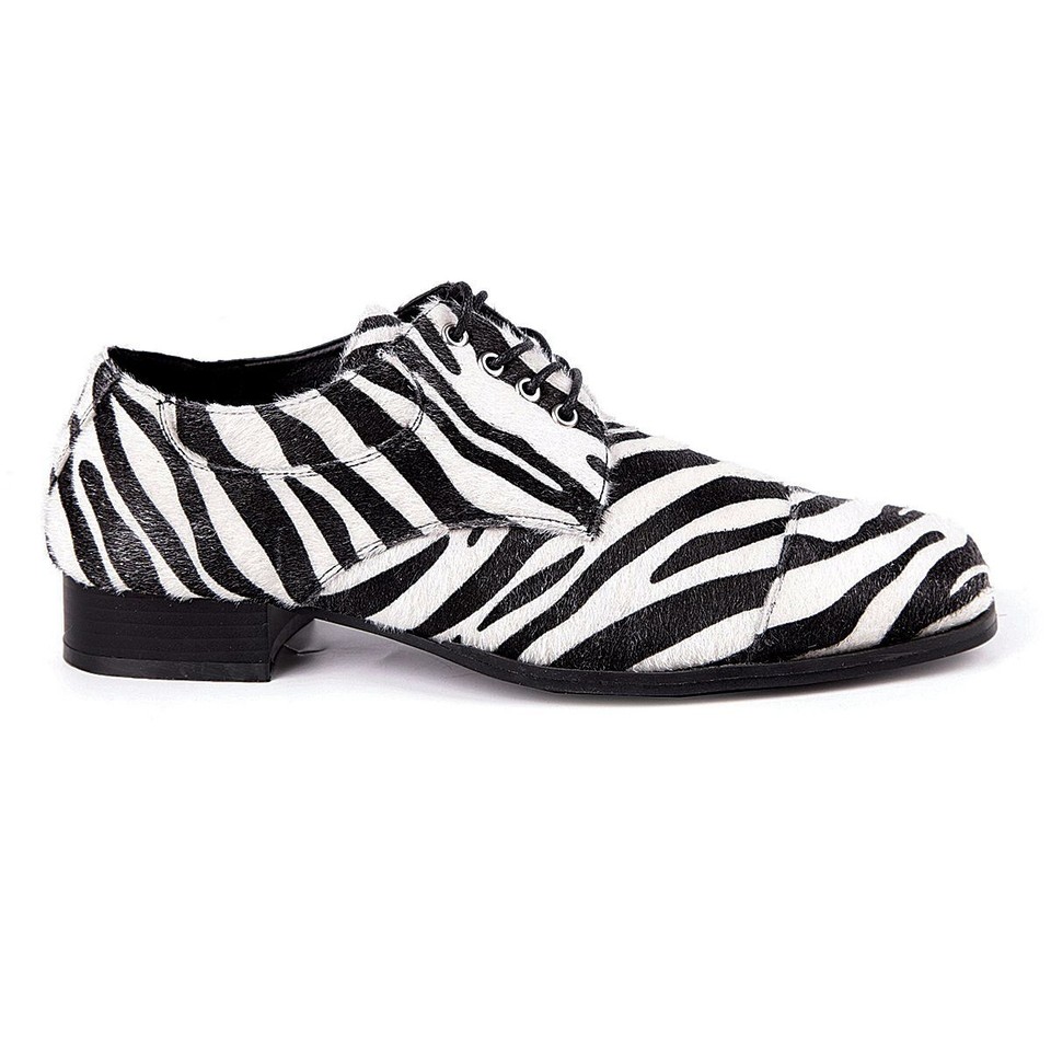 Zebra Fur Print Gangster Pimp Daddy 1970s Disco Dancer Zoolander ...