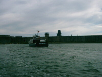 Photo 6x4 Ferry to Hurst Castle Keyhaven A view of Hurst Castle (at the ...