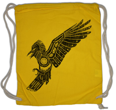 Aztec Crow Drawstring Bag Aztecs American Indians Bird Crows Culture ...