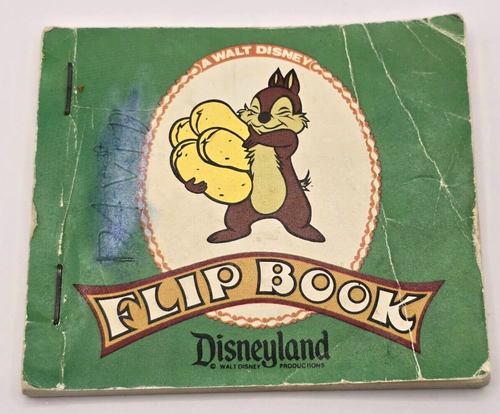 Vintage Disneyland Flip Book - Chip (From Chip N Dale) | eBay