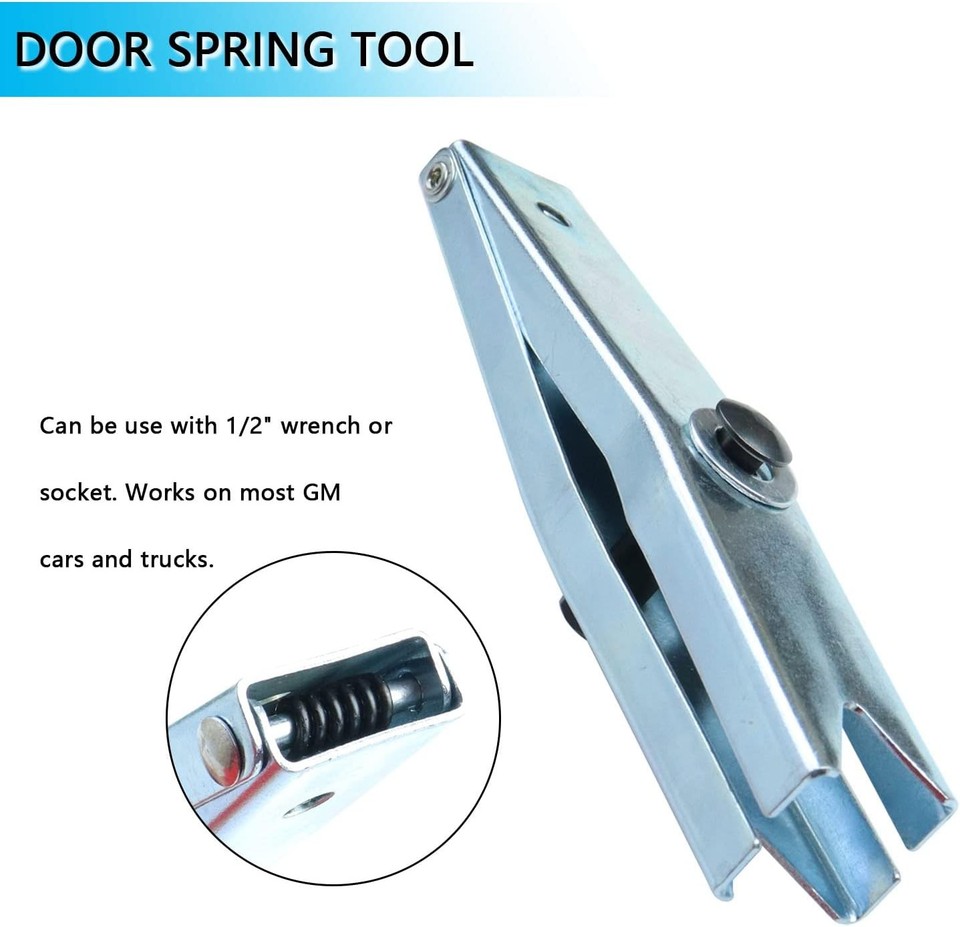 Door Hinge Pin Bushing Repair Kit with Spring + Door Spring Tool ...