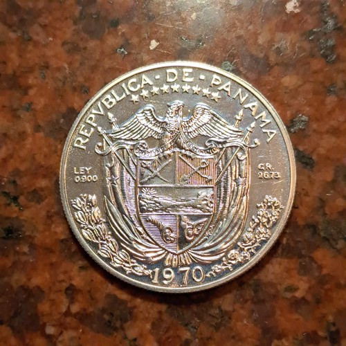 1970 PANAMA 1 BALBOA COIN PROOF ISSUE .900 SILVER - 38.1MM - #B6354 | eBay