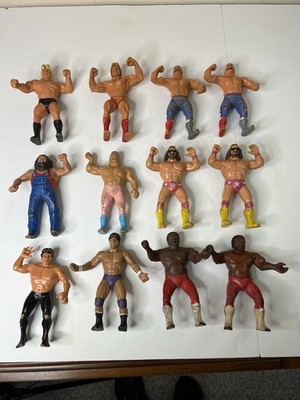 Vintage WWF Titan Sports LJN 8" Rubber Figure Lot of 1980s 12 Figures ...