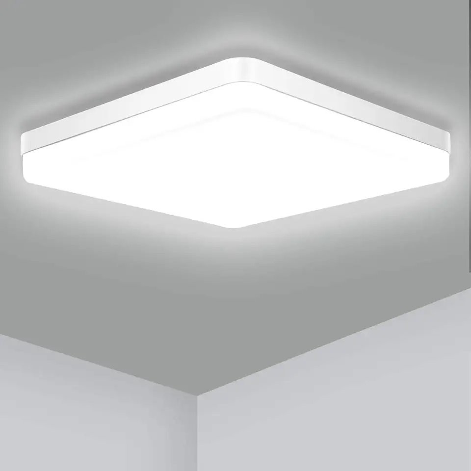 96W LED CEILING LIGHT PANEL DOWN LIGHTS BATHROOM KITCHEN LIVING ROOM ...