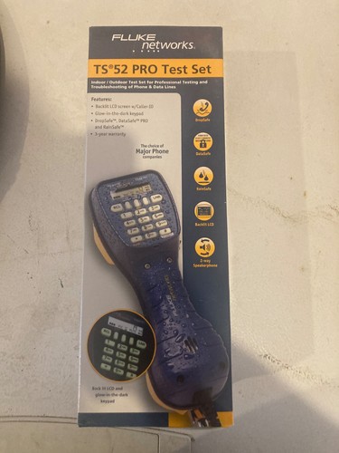 Fluke Networks 52801001 TS52 PRO Telephone Test Set with Piercing Pin ...