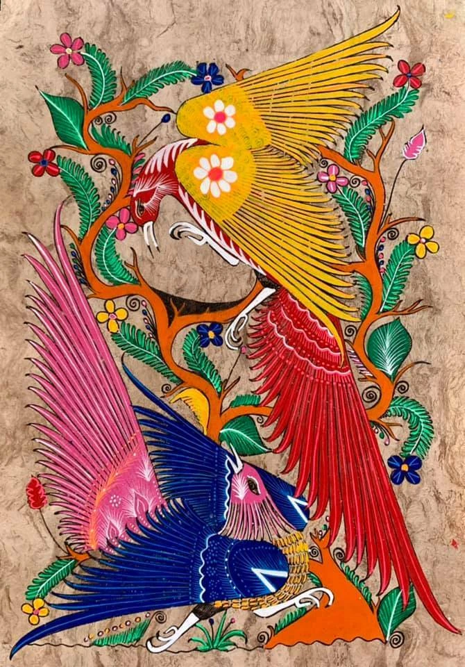 Mexican Folk Art Paintings Traditional