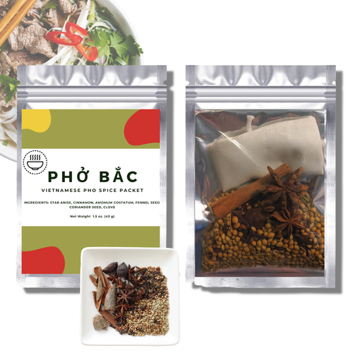 Pho Spice Packet -1.5 oz -Vietnamese Soup Seasoning - Pho Bac - Muslin ...
