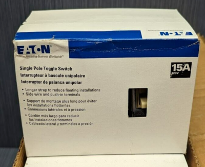 10 x Eaton Cooper 1301-7v Grounding Single Pole Switch Wiring Devices ...