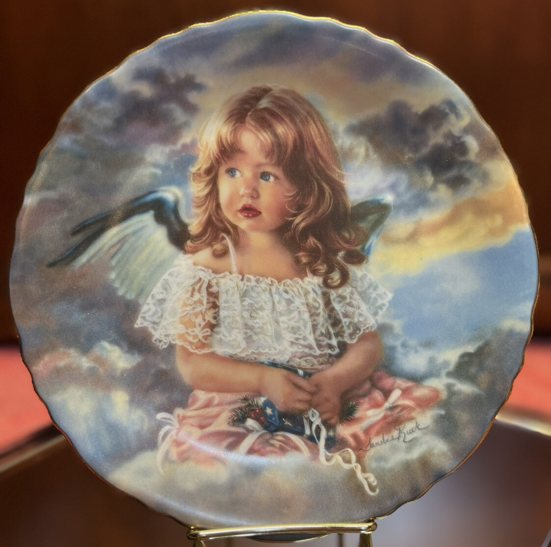 RECO 1994 Sandra Kuck collector plates "Angel Of Sharing" # 3196 PA | eBay