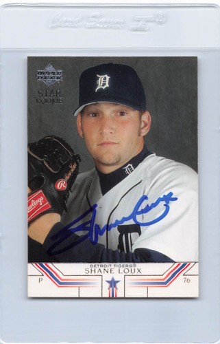2001 Upper Deck #8 Shane Loux Tigers Signed Auto *H6001 | eBay