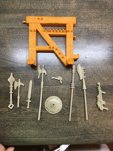Castle Grayskull Weapons Rack MOTU Accessory Lot Complete 80s Mattel He ...