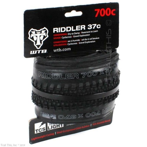 WTB Riddler 700 x 37c TCS Gravel Bike Tire Lightweight Fast Rolling ...