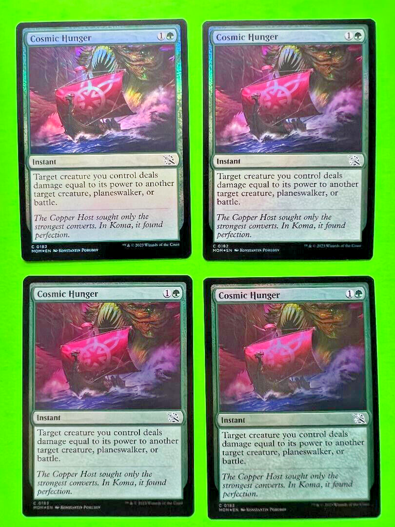 MTG March of the Machine ( Cosmic Hunger ) Lot of 4 FOIL Cards 0182 | eBay