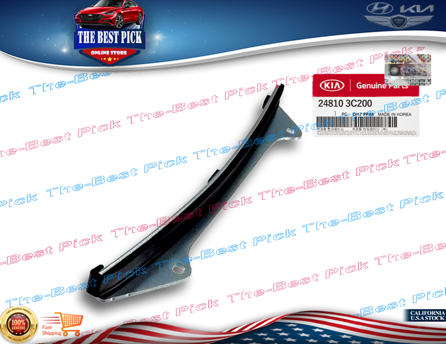 GENUINE V6 Engine Timing Chain Guide Rail ⭐OEM⭐ 2006-2014 Hyundai Kia ...