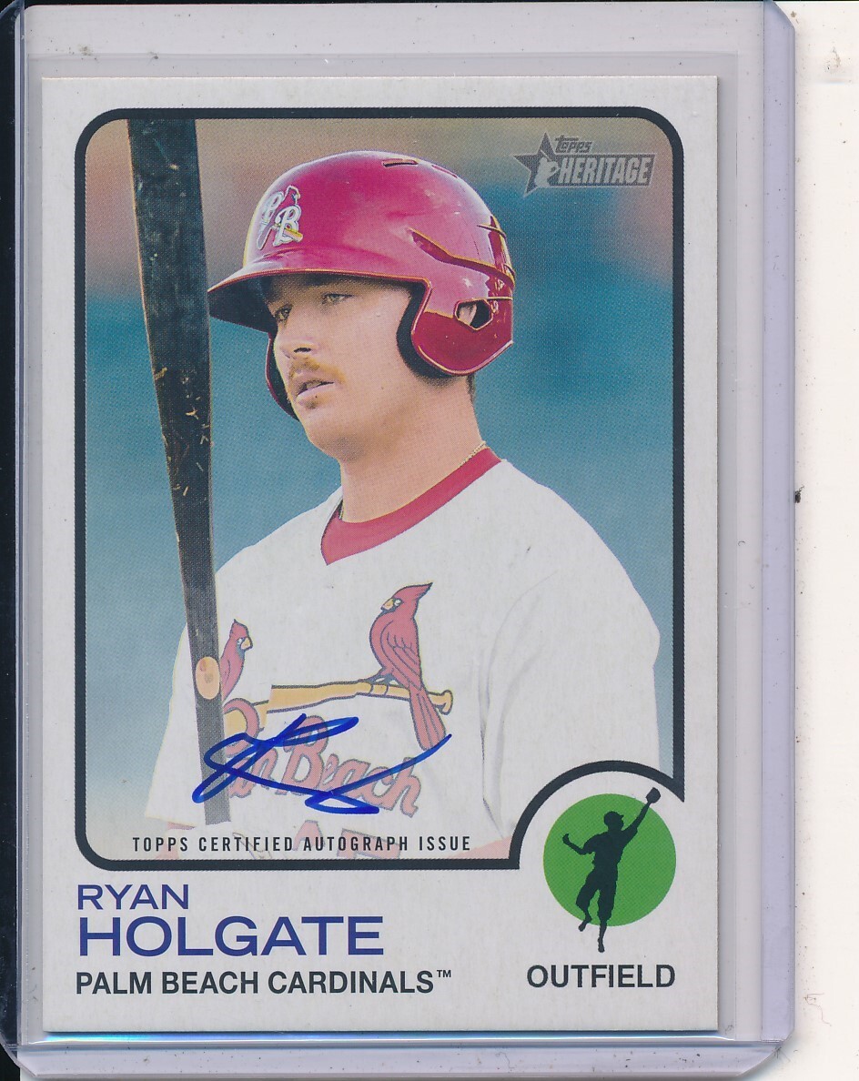 RYAN HOLGATE 2022 TOPPS HERITAGE MINOR LEAGUE REAL ONE AUTO #ROA-RH | eBay
