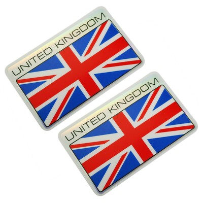 England UK United Kingdom Flag Sticker Emblem Set Self adhesive Water ...