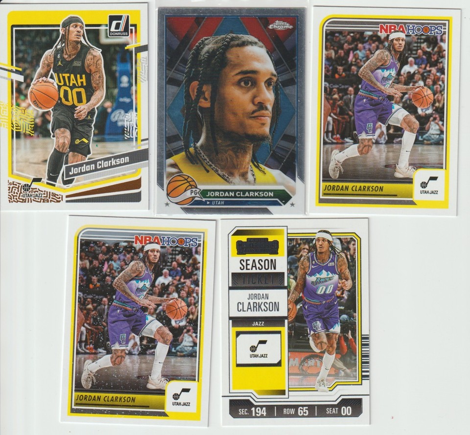 Jordan Clarkson , 23 Different Card Lot / RC + Inserts / New York ...