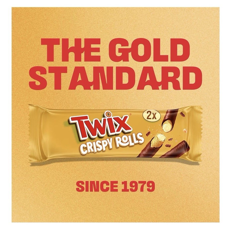 Twix Crispy Rolls, Milk Chocolate, Caramel and Biscuit Snack bar 2x22 ...
