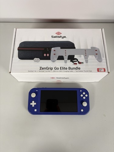 Nintendo Switch Lite-Blue-Handheld Console+Satisfye Zengrip Go Elite ...