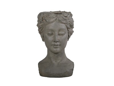 Clearance-20" Lady Head Sculpture Contemporary Planter Garden Plant Pot ...