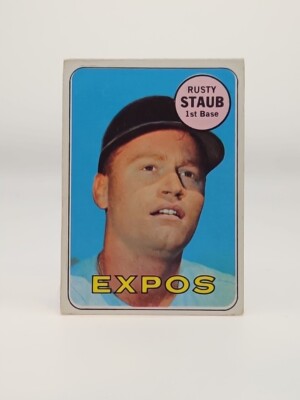 1969 Topps #230 Rusty Staub 1st Base. Great Card Freshly Package | eBay
