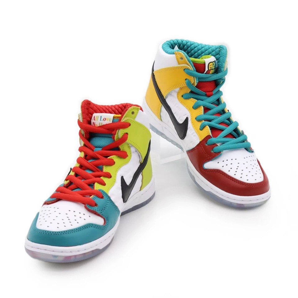 DH7778-100 Nike SB Dunk High Pro froSkate All Love White Metallic (Men ...