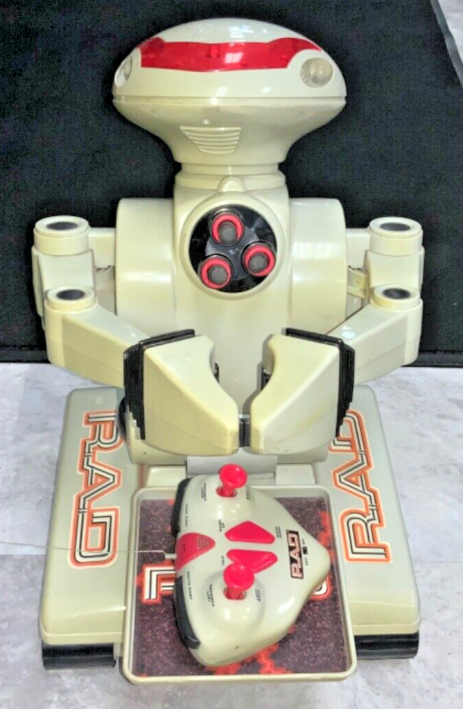 Vintage 1998 Toymax RAD R/C Robot w/ Controller & Battery Pack ...