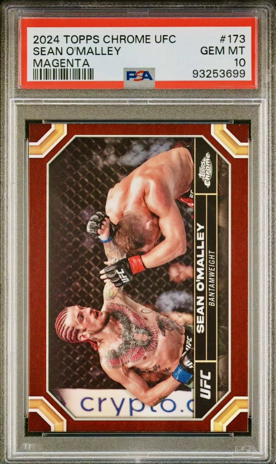2024 Topps Chrome UFC Magenta #173 Sean O'Malley PSA 10 GEM MINT - LOW ...