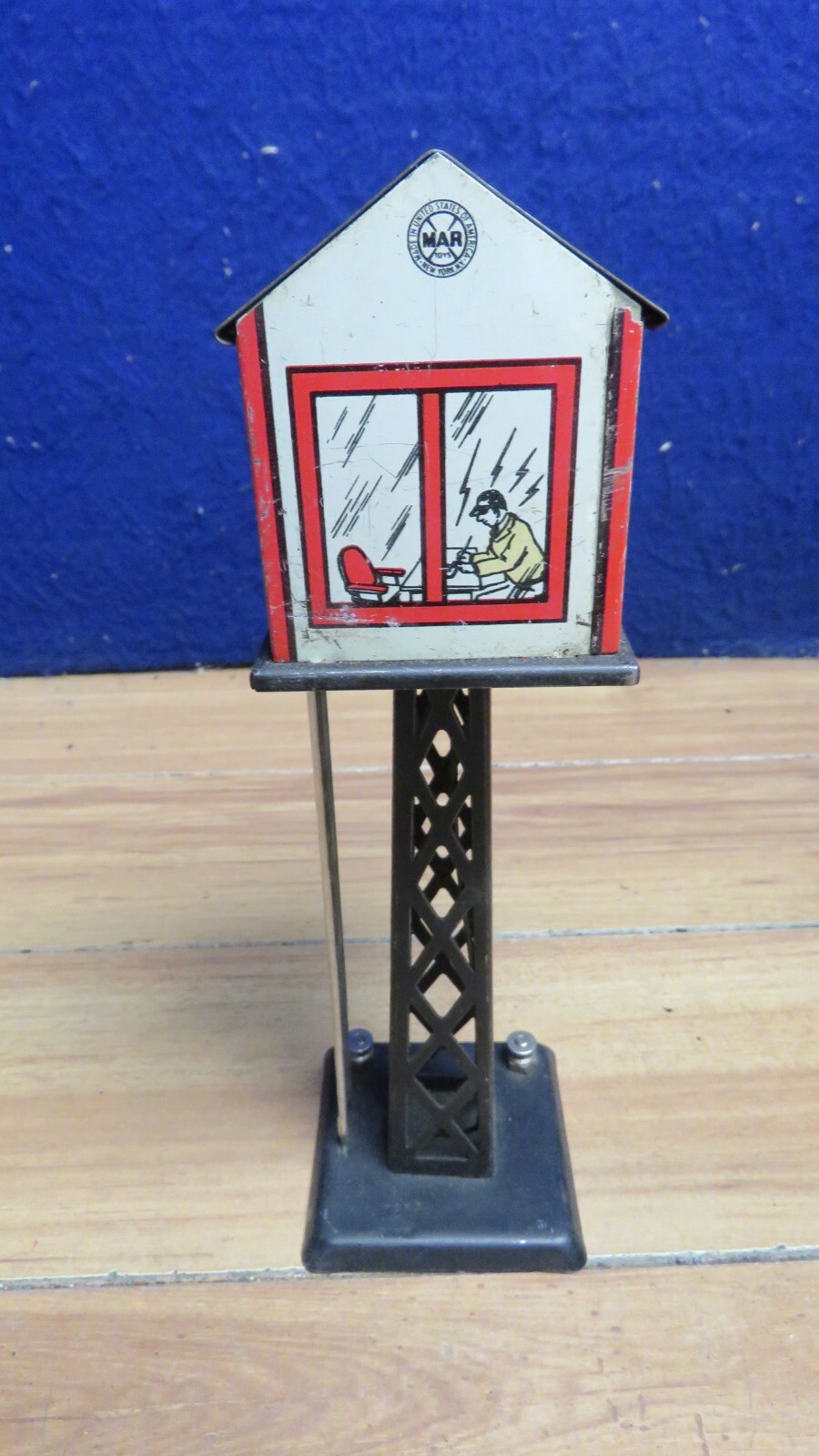 Marx O-Scale Lighted 413 Switch Switchman Yard Tower Tin Litho # 2 ...