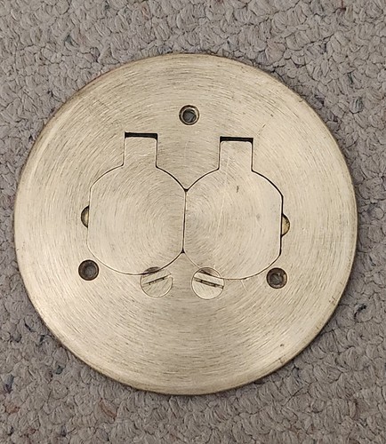Walker 2183 Round Floor Box Outlet Cover Brass | eBay