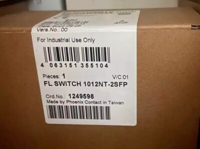 NEW Phoenix Contact FL SWITCH 1012NT-2SFP Industrial Ethernet Switch ...