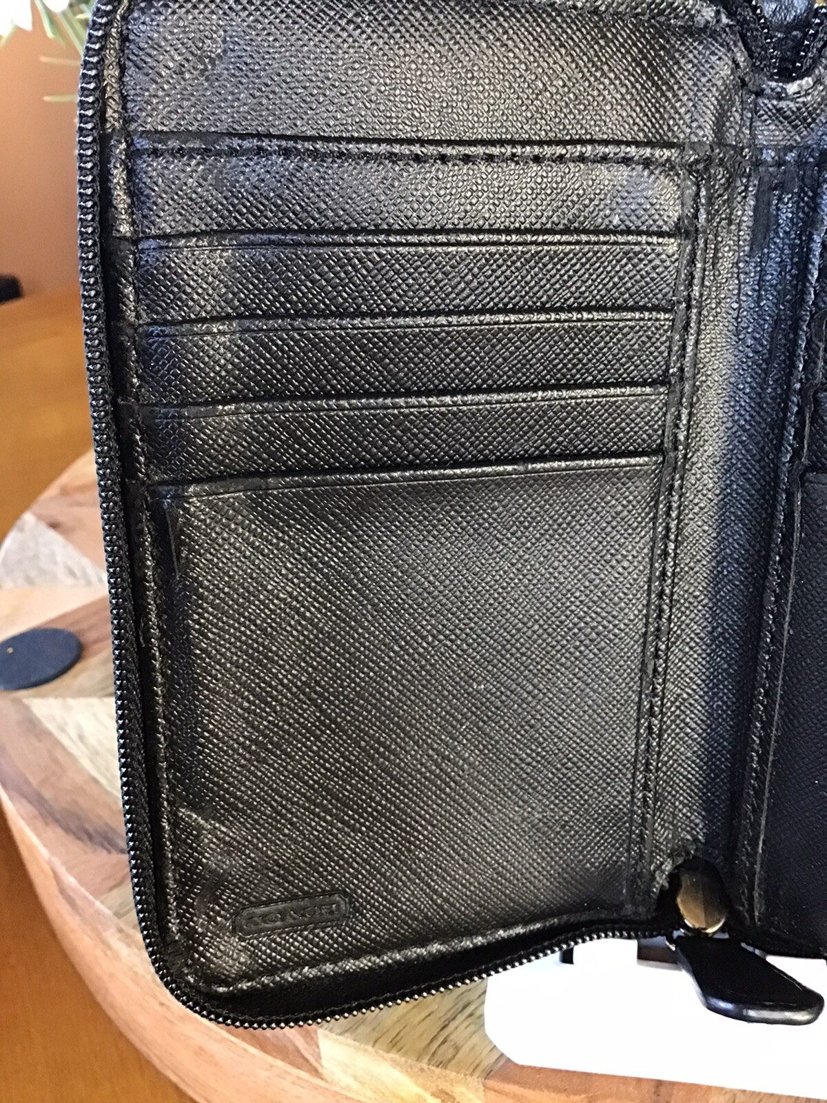 COACH SIGNATURE ORGANIZER WALLET CREADIT CARD CASE ID… - Gem