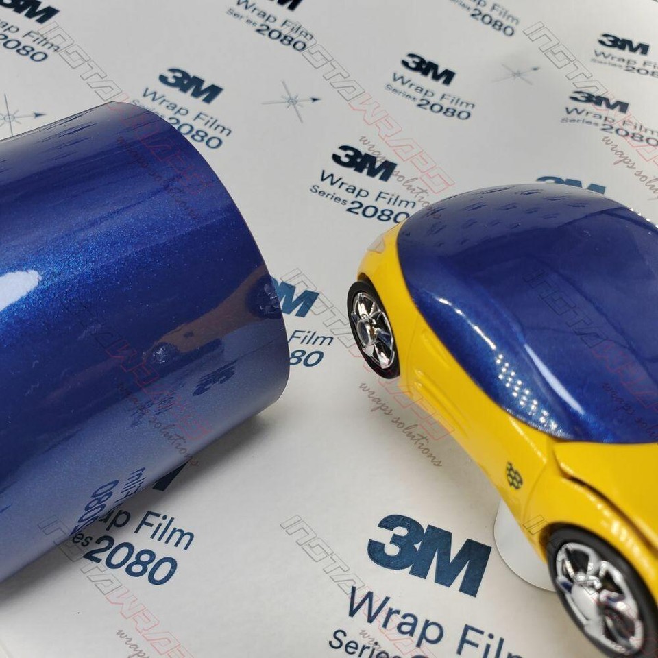 3M 2080 Scotchprint Gloss Deep Blue Metallic Vinyl Car Wrap Film | G217 ...